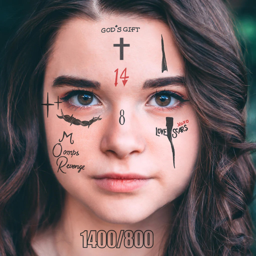 Forehead Cross Tattoos